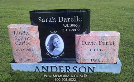 Anderson family headstones | West Memorials