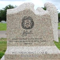 Beaulieu pink angel monument | West Memorials