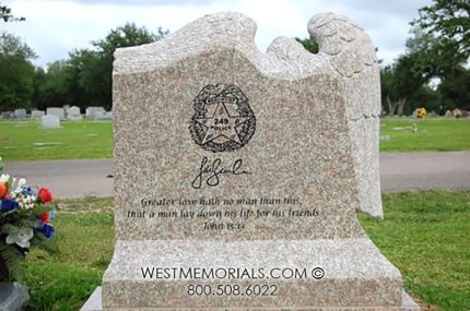 Beaulieu pink angel monument | West Memorials