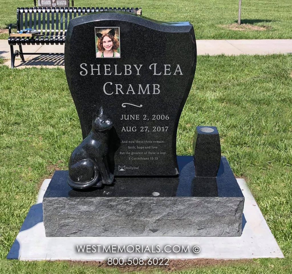 Cramb Carved Cat Monument - West Memorials