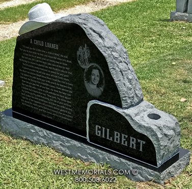 Gilbert Cowboy Headstone | West Memorials