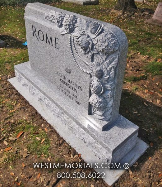 Rome Jewelry Carved Monument | West Memorials