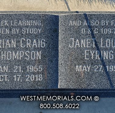 Thompson B | West Memorials