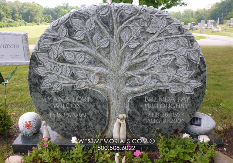 Wilcox tree grave headstone | West Memorials