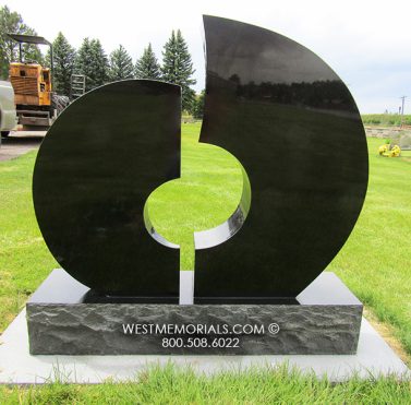 Brown Modern Headstone | West Memorials