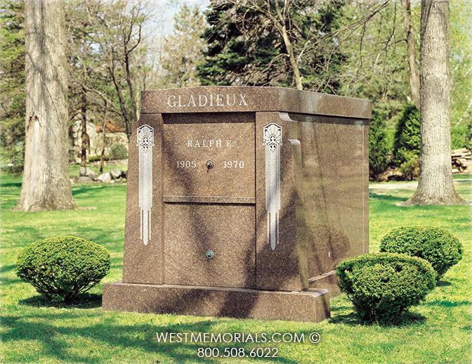 Gladieux Mausoleum - West Memorials