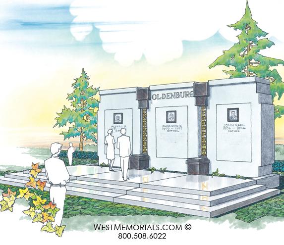 Oldenburg Mausoleums - West Memorials