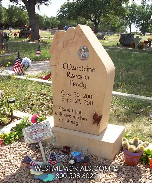 Infant & Child Monuments | Custom Headstones | West Memorials