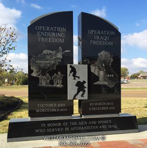Custom Military, Veteran & War Monuments | West Memorials