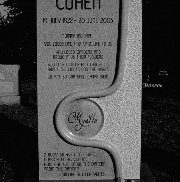 Cohen Modern Half-Polished Headstone | West Memorials