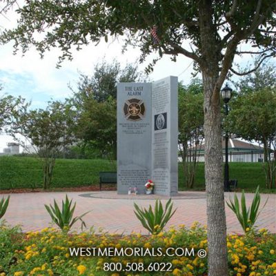 Bradenton FL Fire & Police Memorial Monument | West Memorials