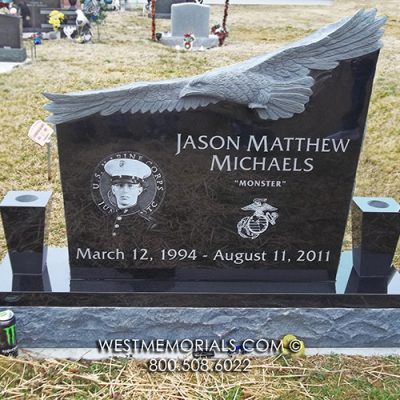 Michaels eagle headstone | West Memorials