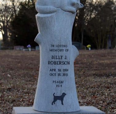 Roberson Carved Cat Stump Memorial | West Memorials