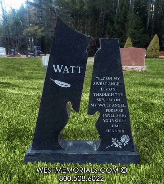 Custom Single Cemetery Headstones | West Memorials