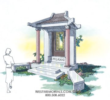 Zhuang Mausoleum Design | Custom Mausoleum | West Memorials