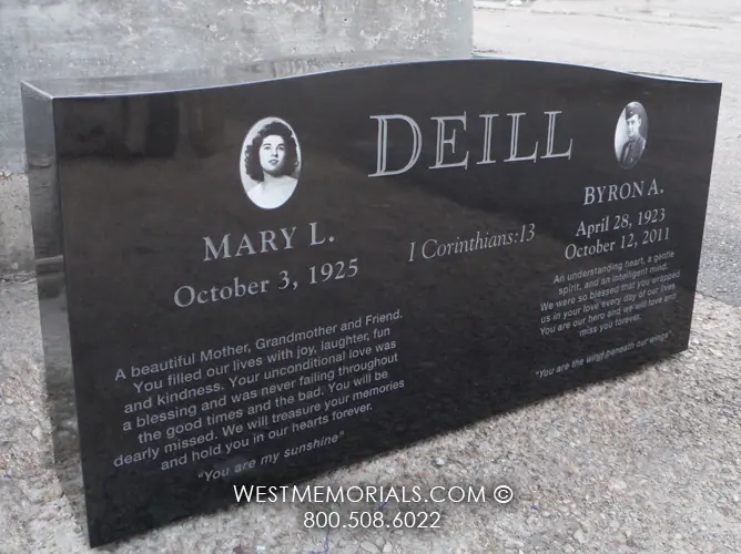 Custom Laser Etched Headstones | Monuments & Headstones