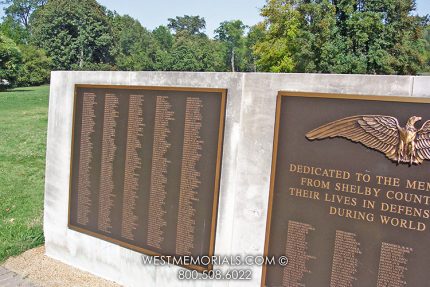 Overton Park WWII Veterans Memorial - World War II Monument | West ...